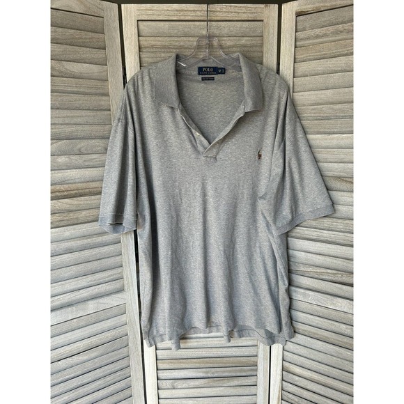 Ralph Lauren | Shirts | Polo Ralph Lauren Polo Shirt Mens 2xb Tall Gray ...